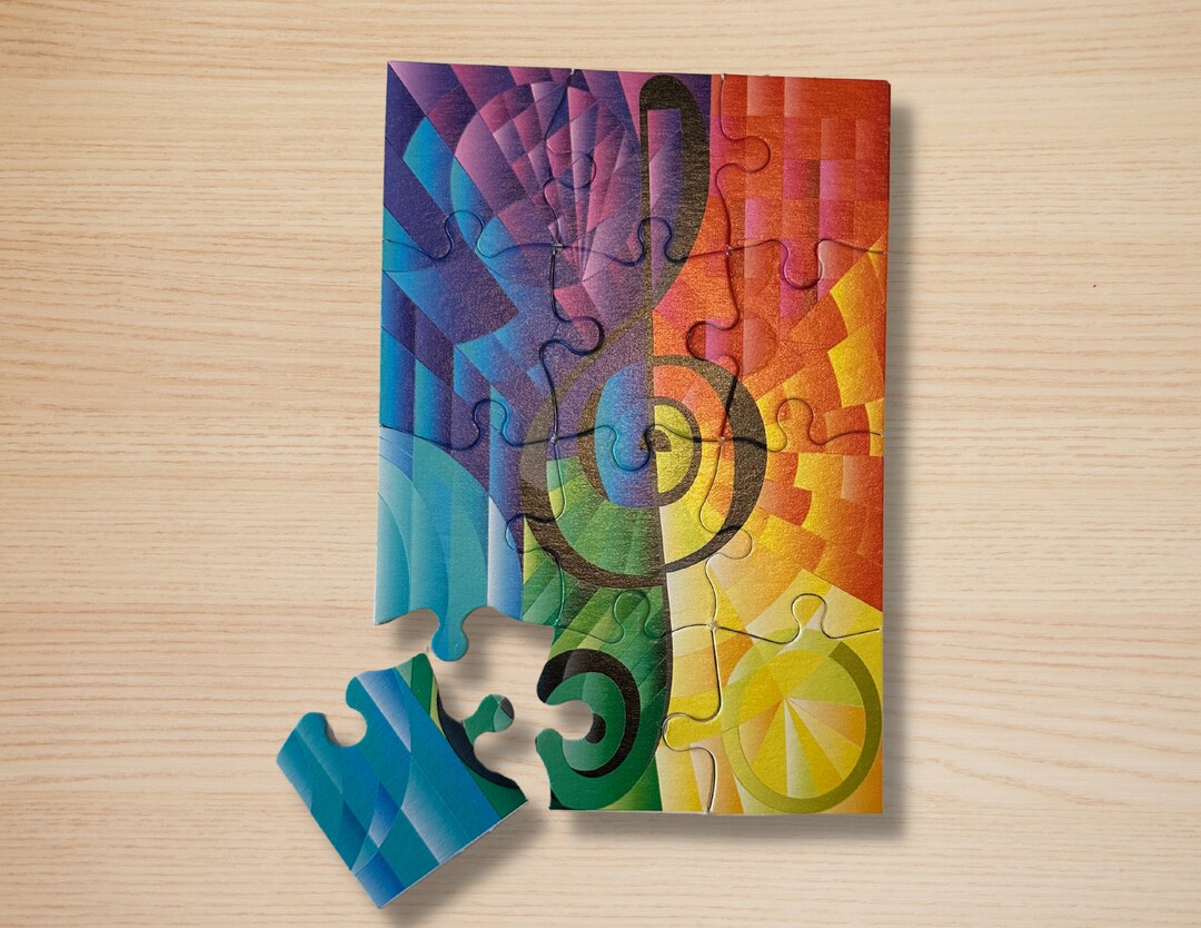 Treble Clef Puzzle - Etsy