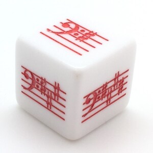 Key Signature Dice Bass Clef - Etsy
