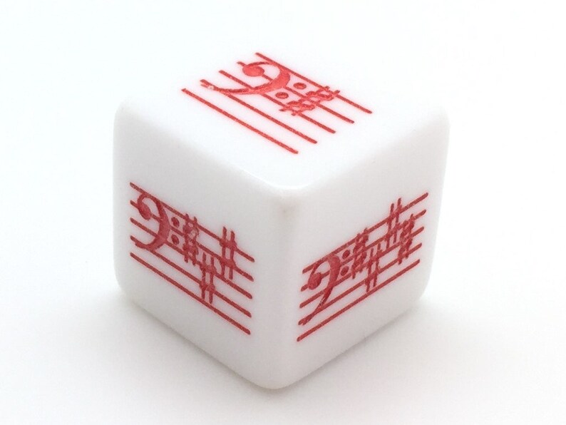 Key Signature Dice Bass Clef - Etsy