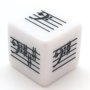 Key Signature Dice Bass Clef - Etsy