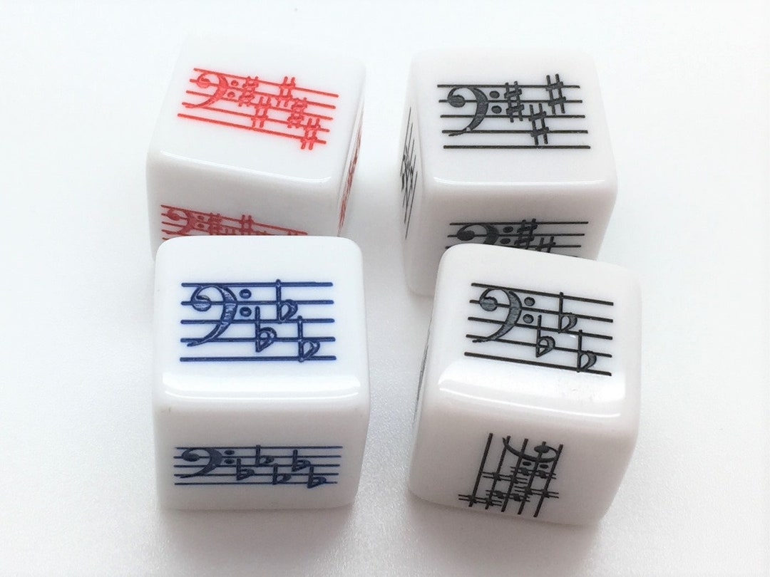 Key Signature Dice Bass Clef - Etsy