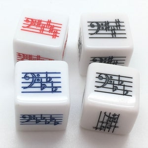 Key Signature Dice Bass Clef - Etsy
