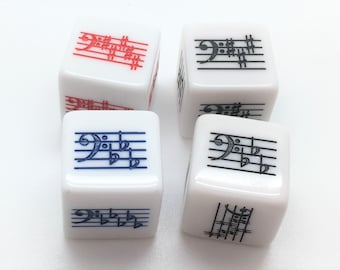 Key Signature Dice Treble Clef | Etsy