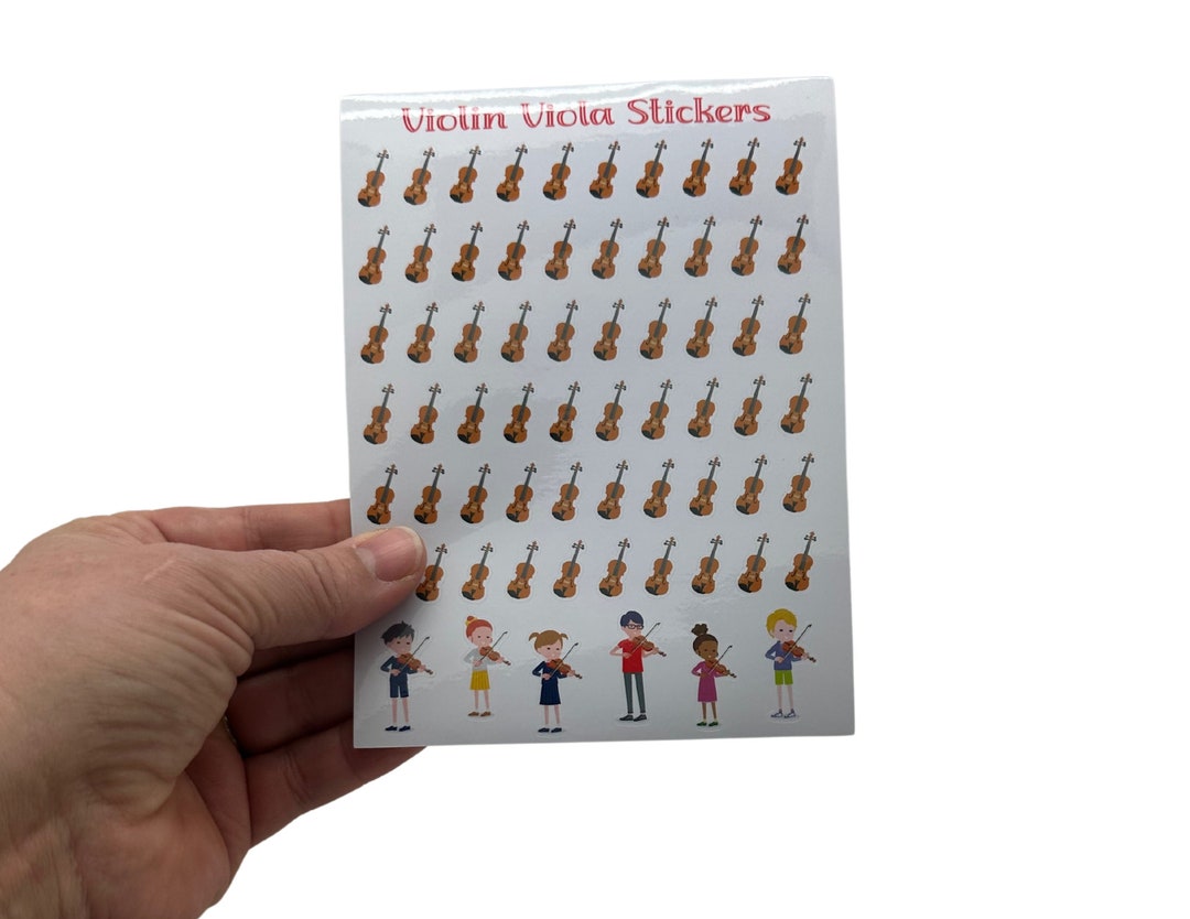 Violin Viola Mini Stickers - Etsy