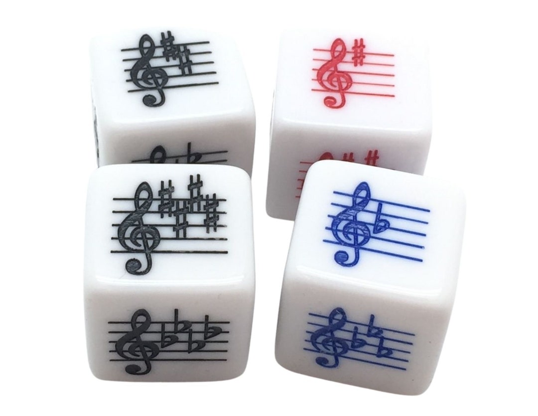 Key Signature Dice Treble Clef - Etsy