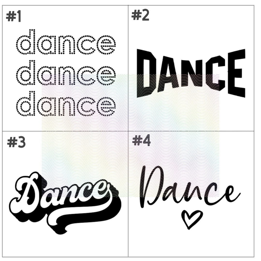 Dance Iron on Decal | Dance Iron on | Personalized Dance Name | Custom ...