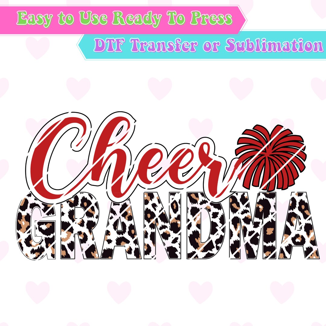 Cheer DTF Sublimation | Cheerleader Gift | Cheer Tshirt Transfer ...