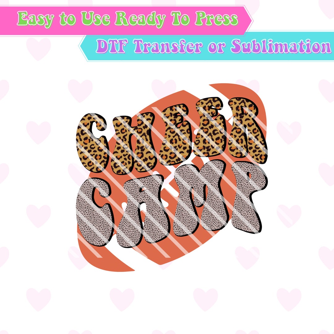 Cheer DTF Sublimation | Cheerleader Gift | Cheer Tshirt Transfer ...