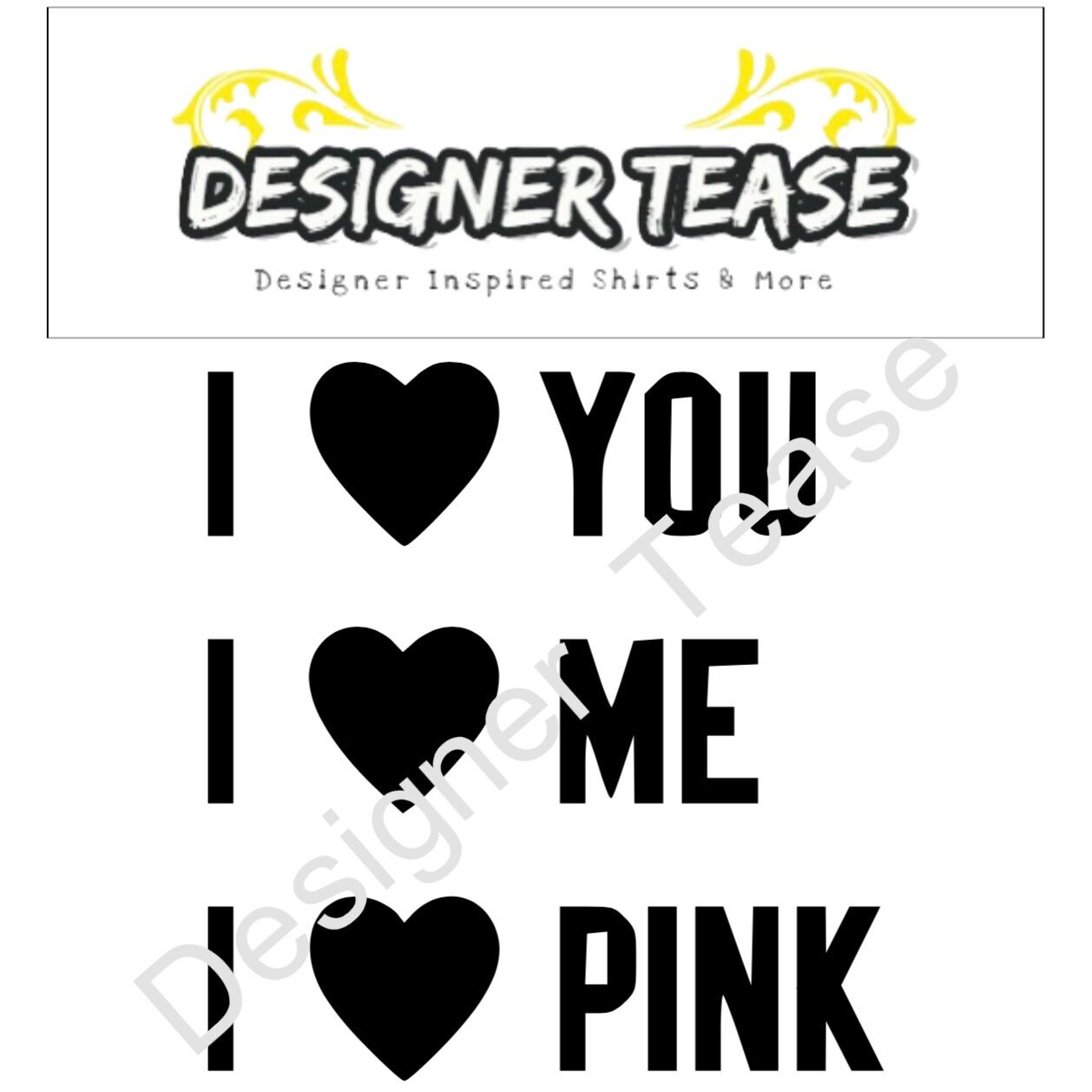 PINK Iron on Transfer, Pink Decal, Pink Iron on Decal, PINK VS, Love ...