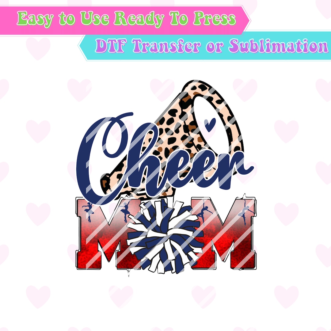 Cheer DTF Sublimation | Cheerleader Gift | Cheer Tshirt Transfer ...