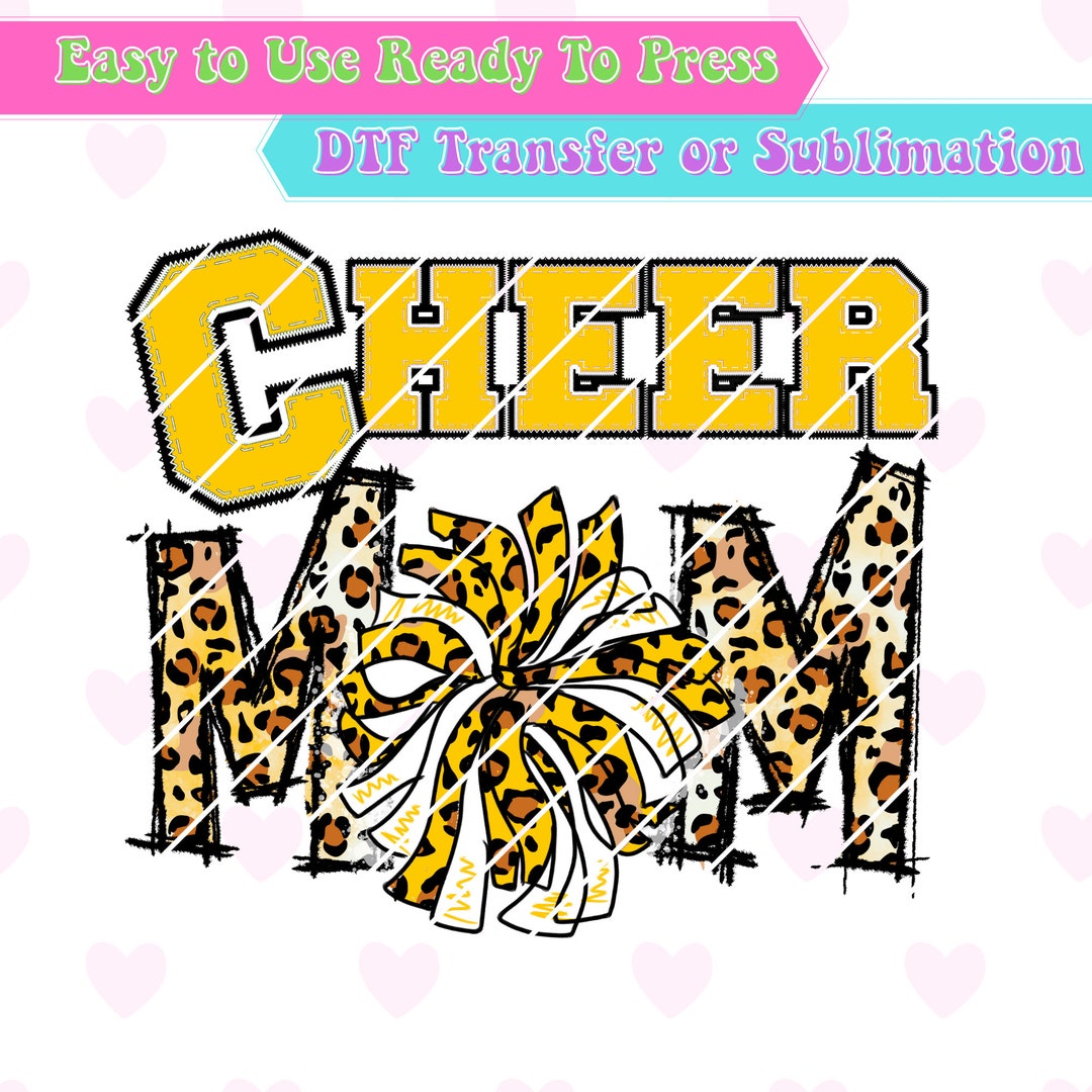 Cheer DTF Sublimation | Cheerleader Gift | Cheer Tshirt Transfer ...