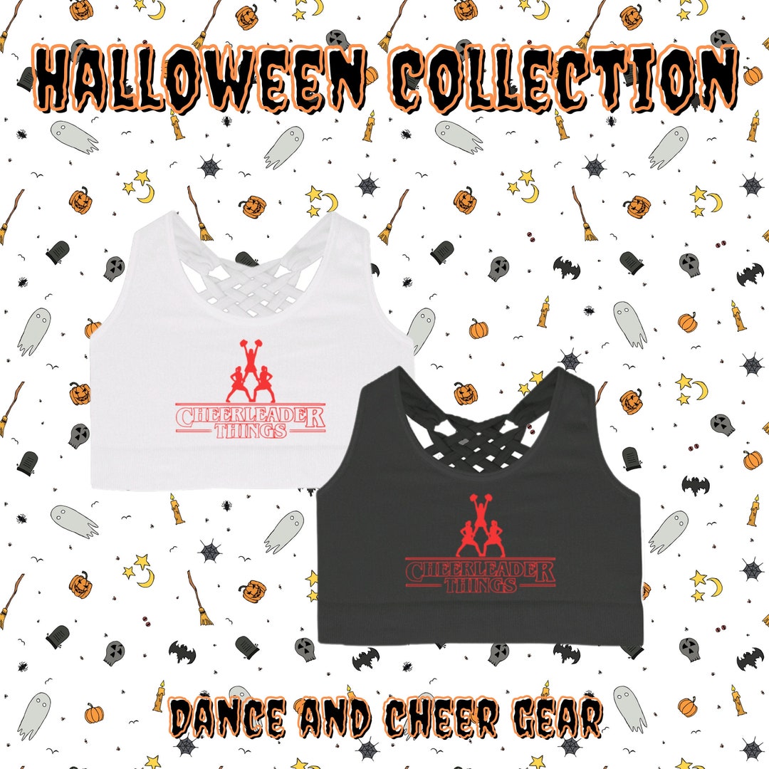 Cheerleader Things Sports Bra | Gift for Cheerleaders | Cheer T-shirt ...