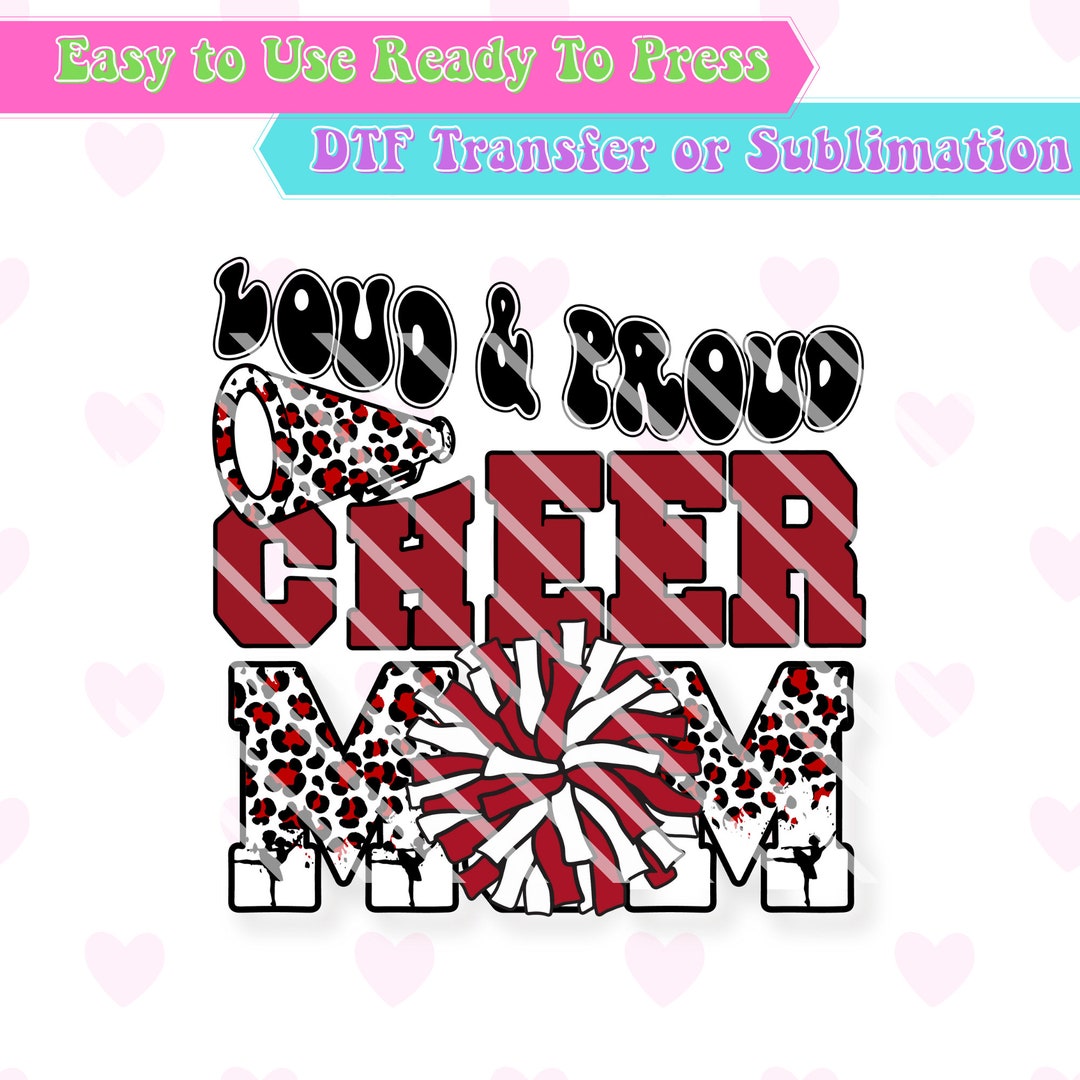 Cheer DTF Sublimation | Cheerleader Gift | Cheer Tshirt Transfer ...