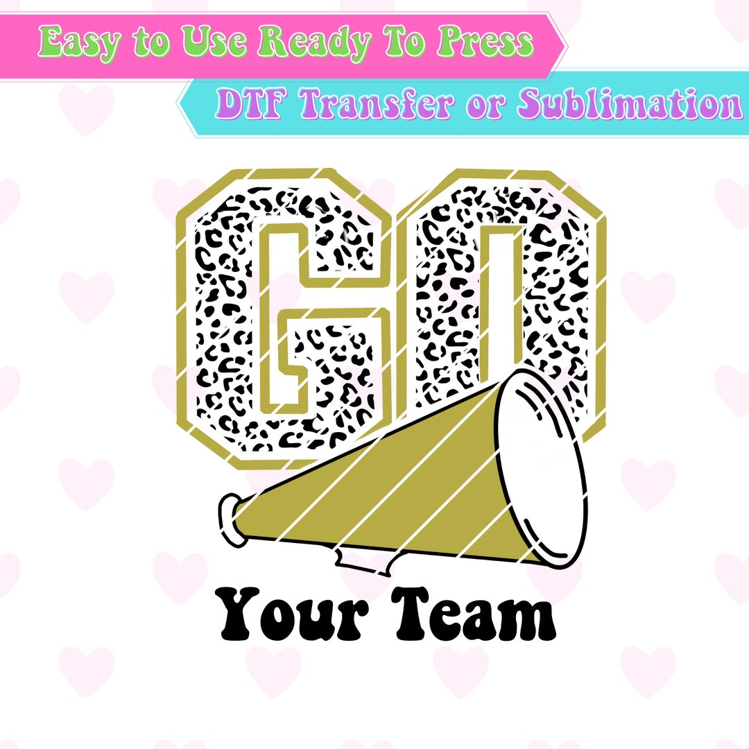Cheer DTF Sublimation | Cheerleader Gift | Cheer Tshirt Transfer ...