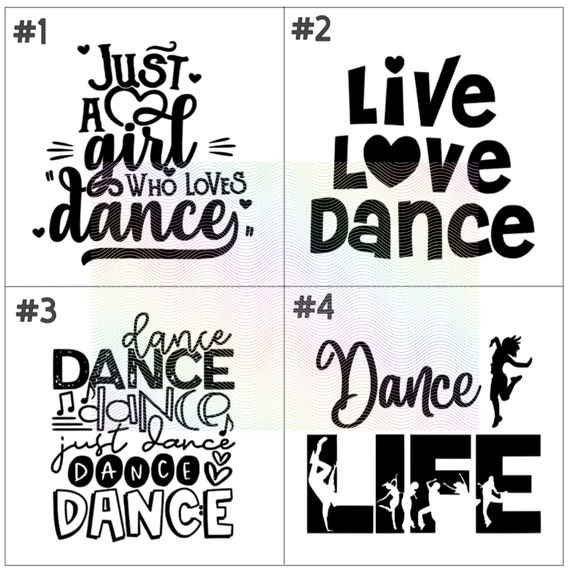 Live Love Dance Iron on Decal Dance Iron on Dance - Etsy