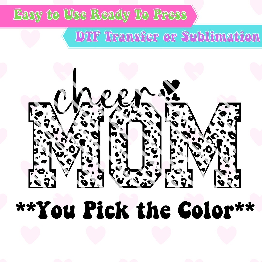 Cheer DTF Sublimation | Cheerleader Gift | Cheer Tshirt Transfer ...