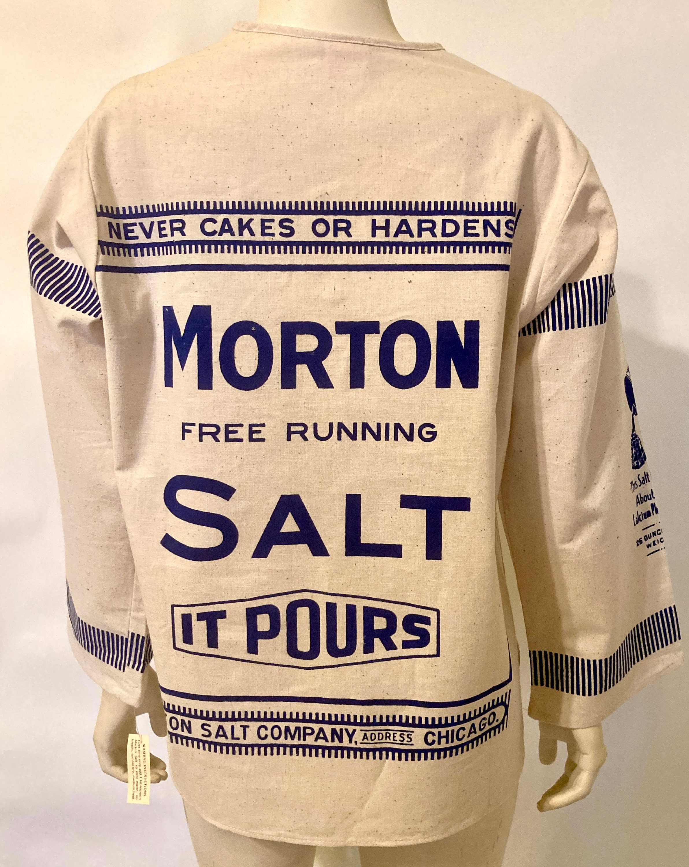 Rare Vintage 80s Morton Salt Girl Promo Shirt Chicago Dead Stock NOS W ...