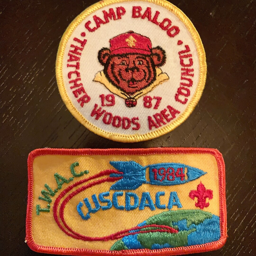 Vintage Chicago Boy Scouts BSA 1984 1987 Camp Baloo & Cuscdaca Patches ...