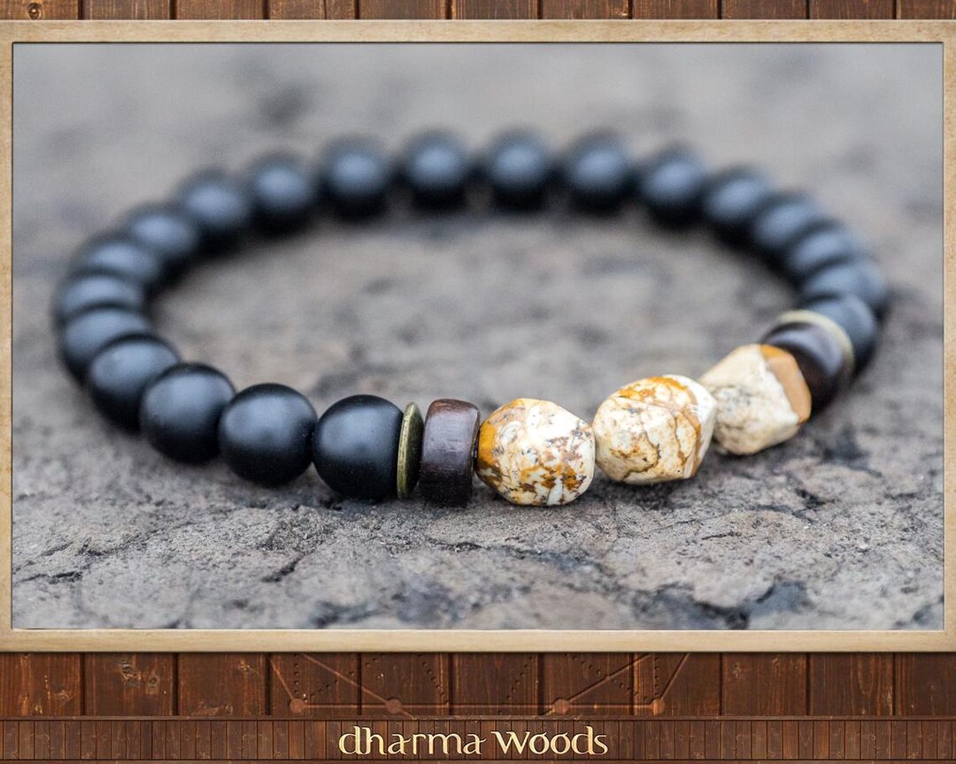 Men's Solar Plexus Bracelet, Inspiration Bracelet, Yoga Mala Armband ...