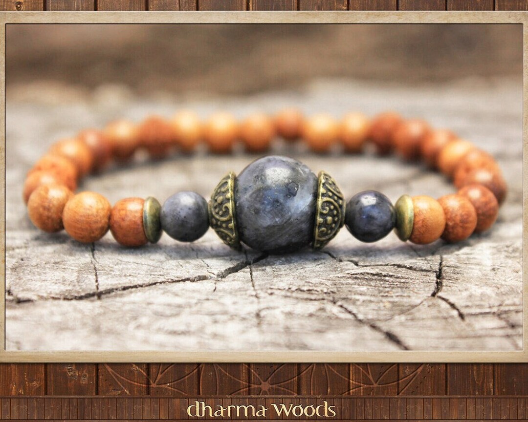 Guru Bead Mala Bracelet, Women Wrist Mala, Wood Mala Armband, Yoga ...