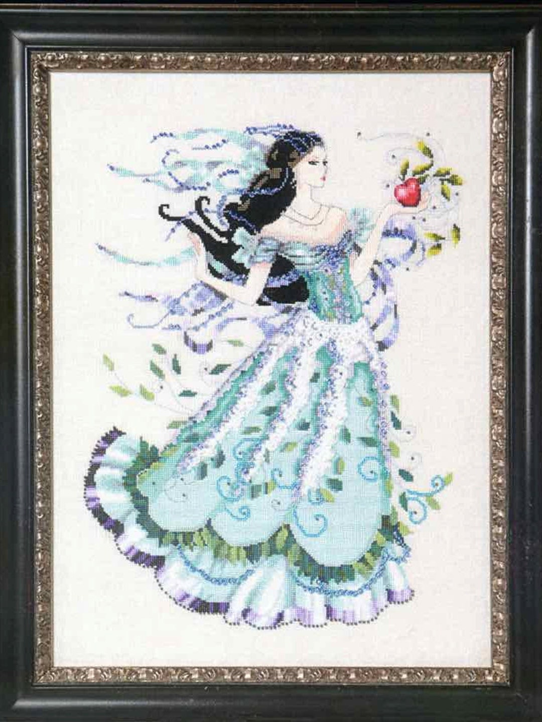 Biancabella LINEN Kit (cross Stitch Chart, Fabric, Beads, Silk Floss ...