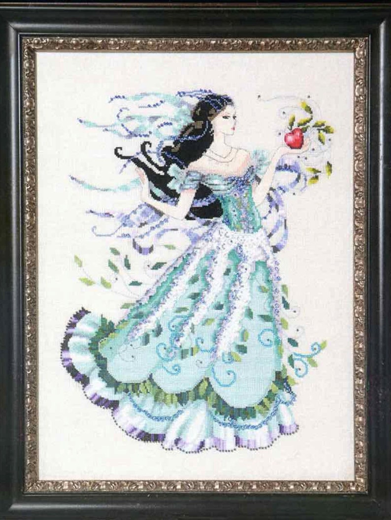 Biancabella LINEN Kit cross Stitch Chart, Fabric, Beads, Silk Floss ...