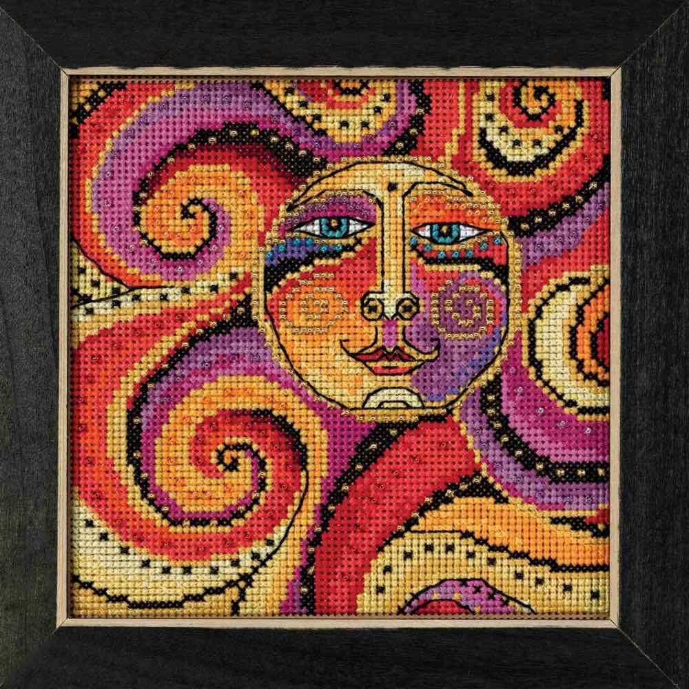 Celestial Sun Cross Stitch Kit Mill Hill 2018 Laurel Burch LB141812 - Etsy
