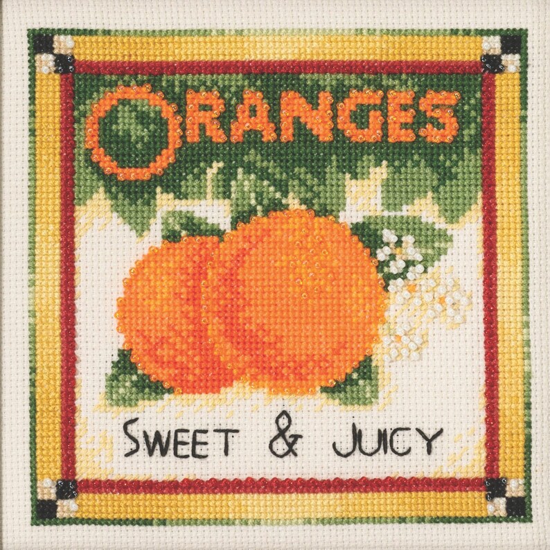 Oranges Cross Stitch Kit Mill Hill 2023 Debbie Mumm Market - Etsy