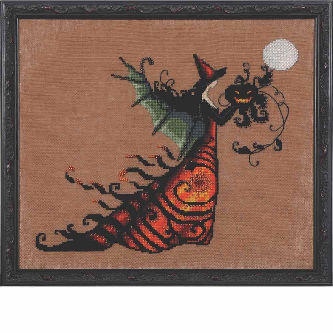 Electra Cross Stitch Kit (chart, Fabric, Beads) Nora Corbett Mirabilia ...