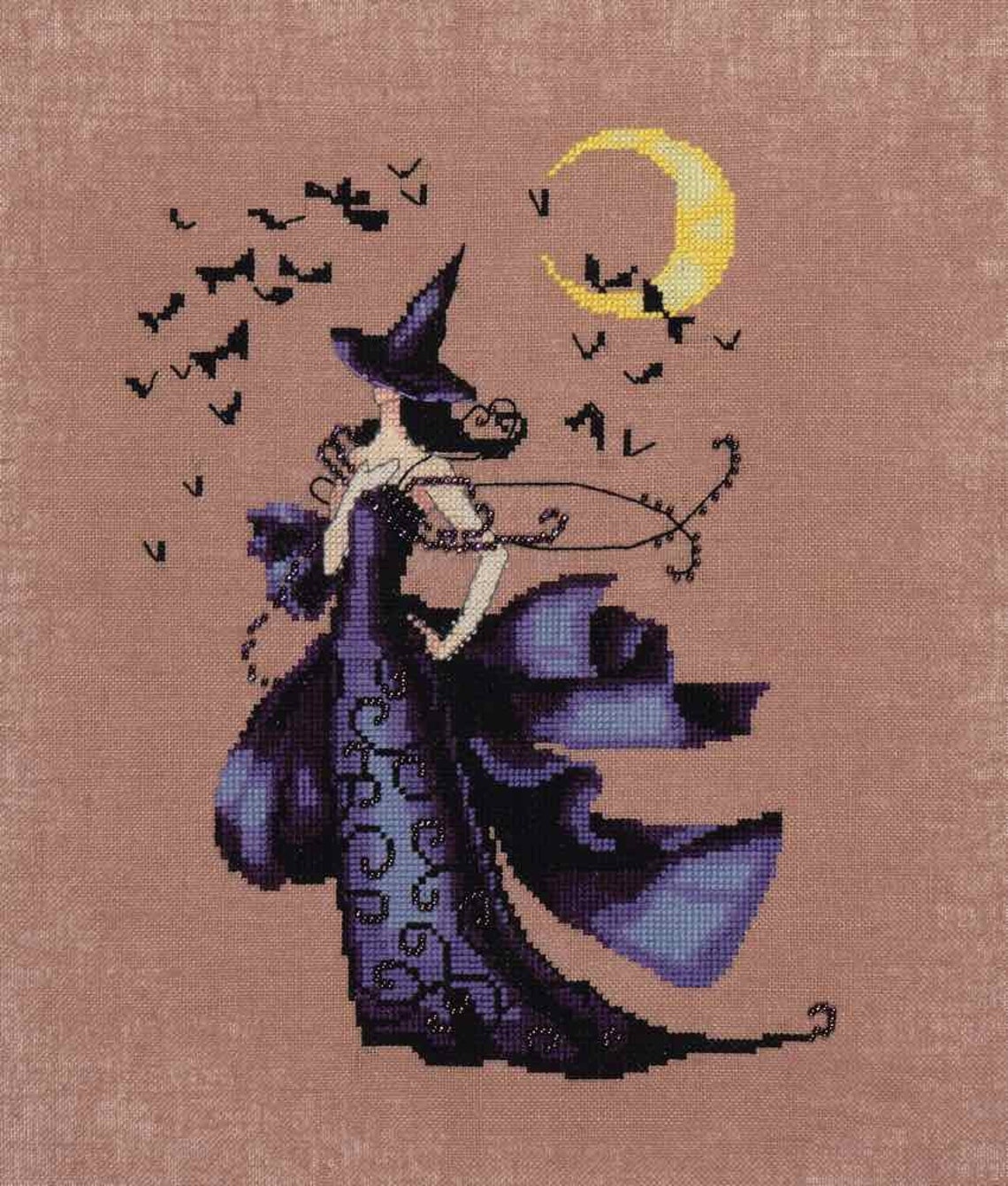 Raven Kit (cross Stitch Chart, Fabric, Beads) Nora Corbett Mirabilia ...
