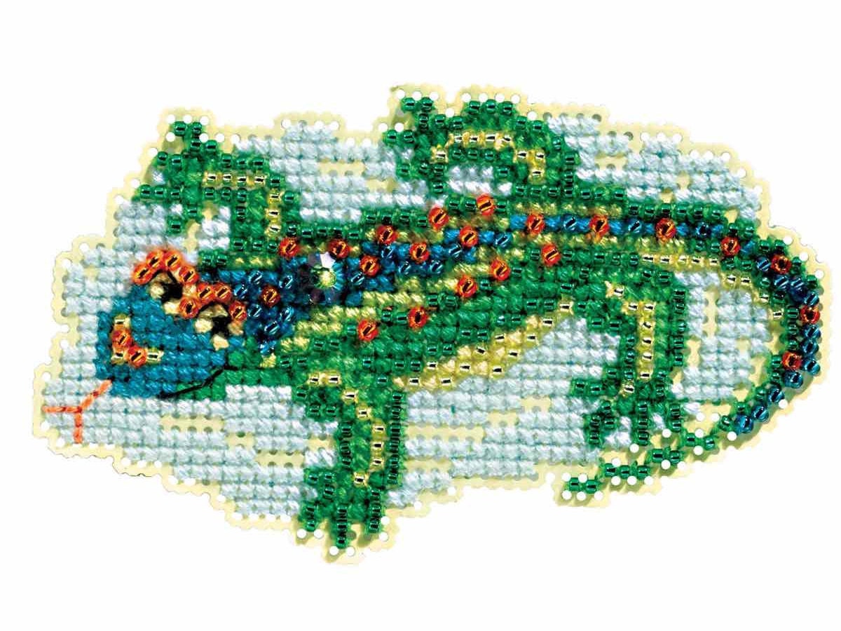 Lizard Bead Cross Stitch Kit Mill Hill 2017 Spring Bouquet - Etsy