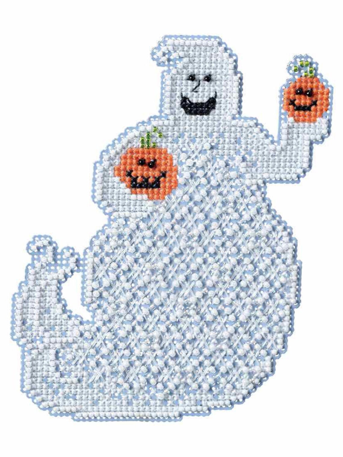 Ellis Ghost Beaded Halloween Cross Stitch Kit Mill Hill 2017 - Etsy