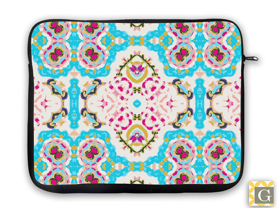 Aqua Turquoise Vintage Look iPad Case, Laptop Bag, Laptop Sleeve ...