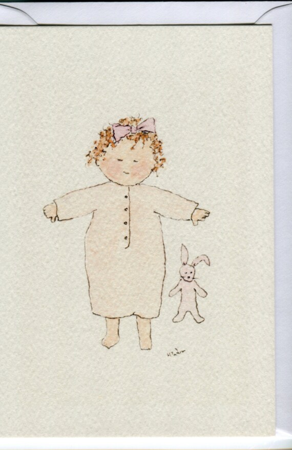 Baby girl card congratulations card baby girl card 1st | Etsy