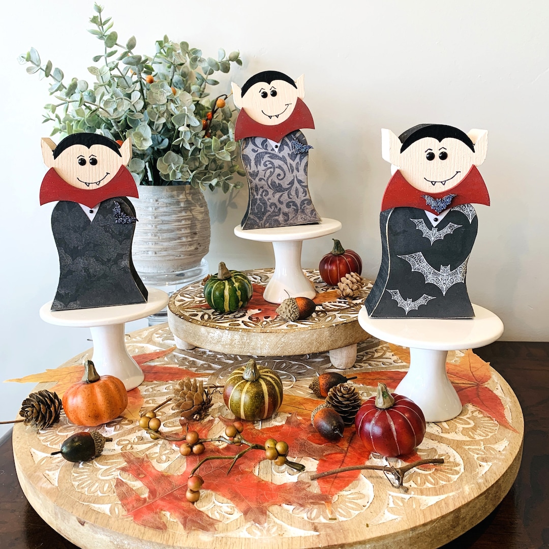 RTS, NEW Wood Halloween Vampire Decor Farmhouse Decor Fall, Autumn ...