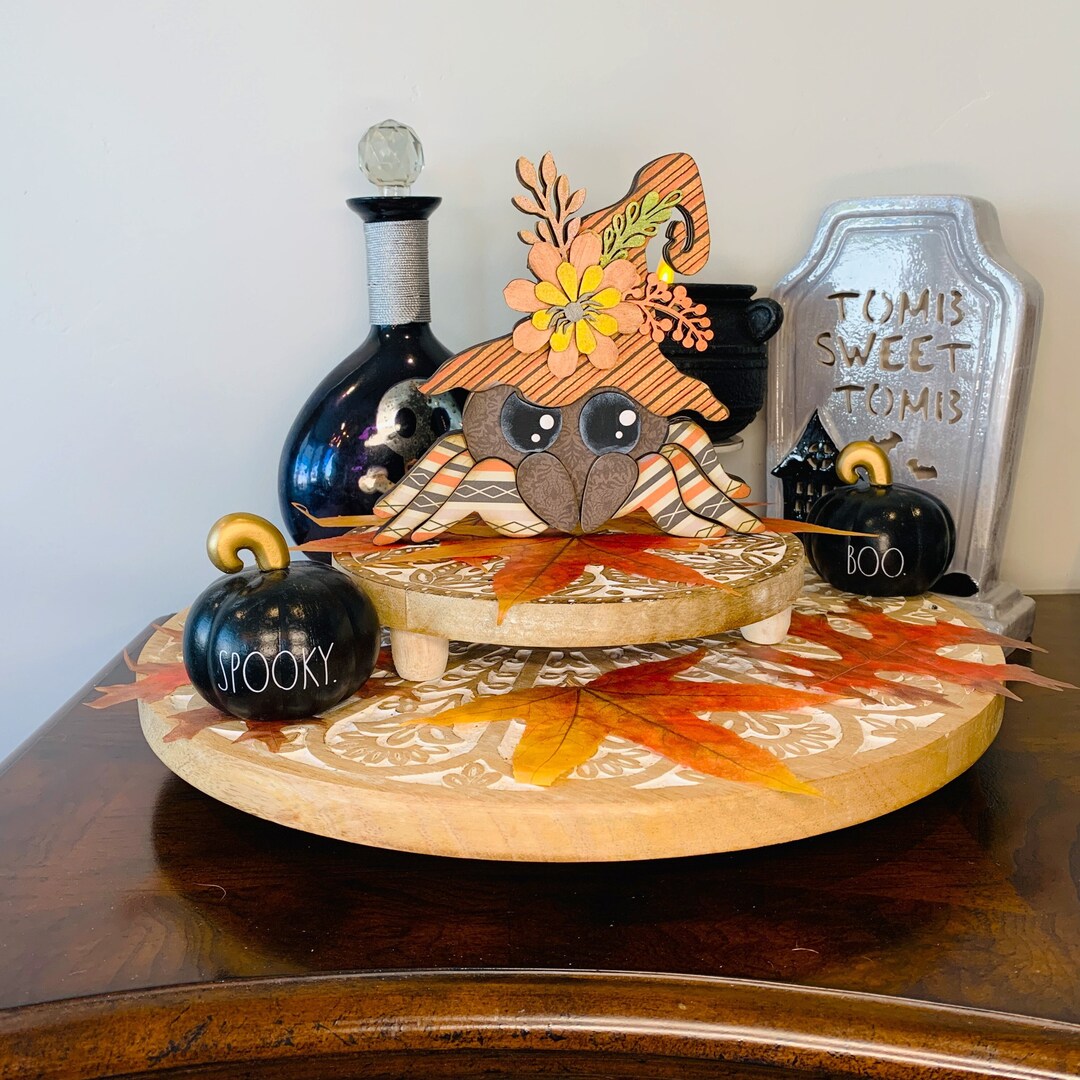 Whimsical Handcrafted Spider Shelf Sitter, Primitive Holiday Season ...