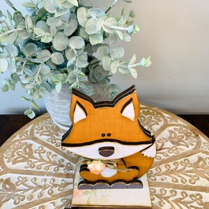 Cute Fox & "hey Foxy Lady" Wood Block Sign, Cabin Wildlife Critter ...