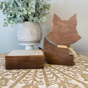 Cute Fox & "hey Foxy Lady" Wood Block Sign, Cabin Wildlife Critter ...
