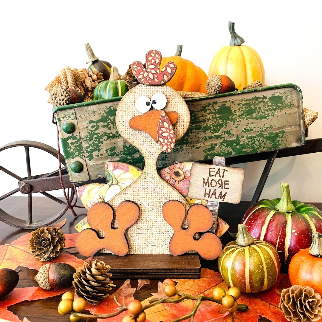 RTS NEW 7 Wood Layered Turkey Farmhouse Decor Fall - Etsy
