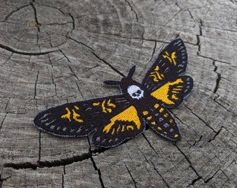 Skull Moth Patch | Etsy