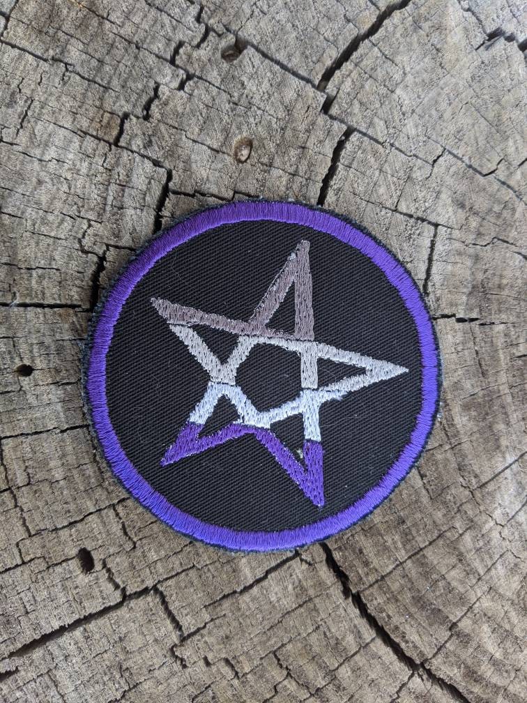 Pride Flag Pentacle Patch LGBT Queer Witch Patches | Etsy