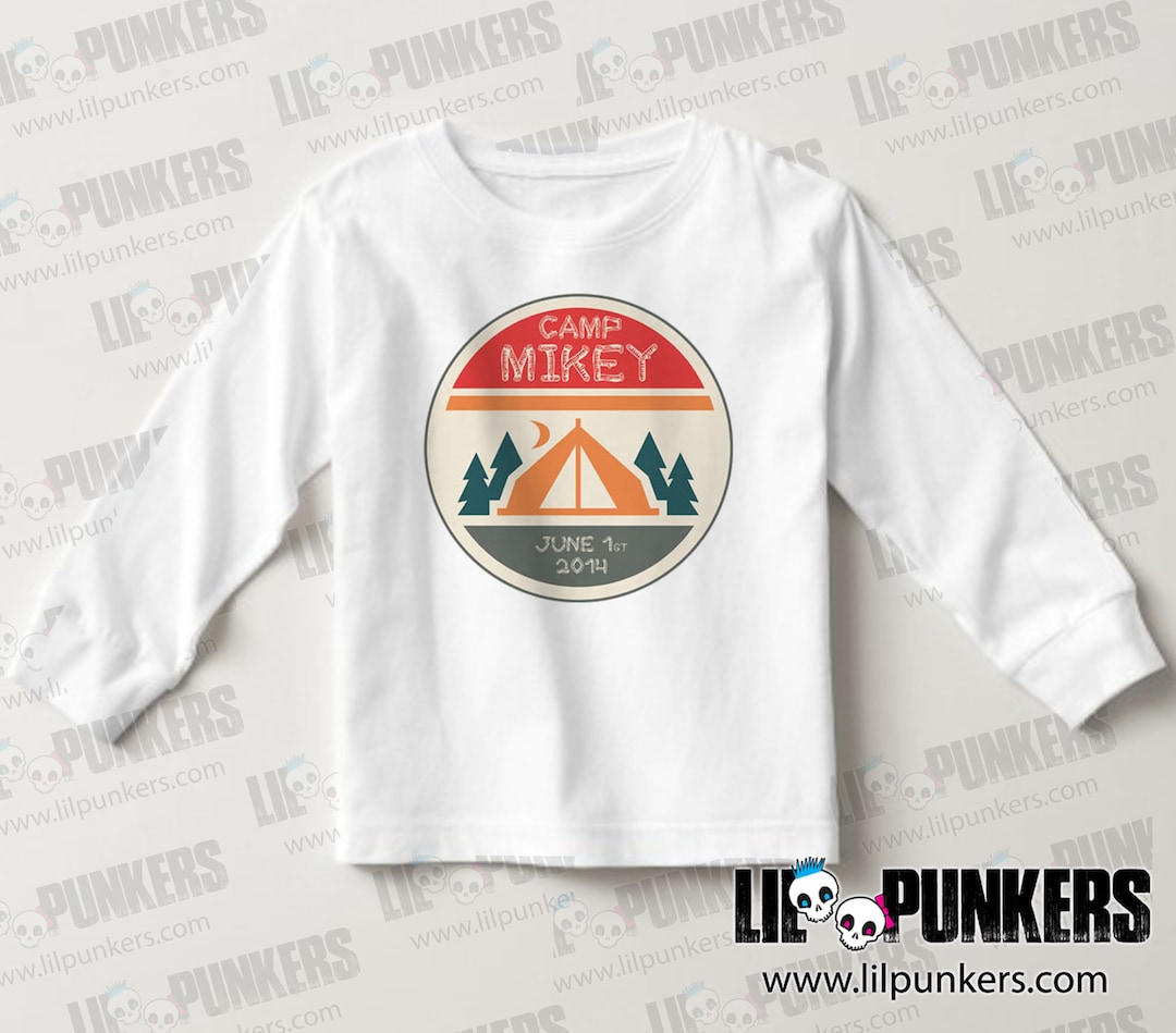 Family Camping Shirts Personalized Lil Camper Birthday Camp Out Long ...
