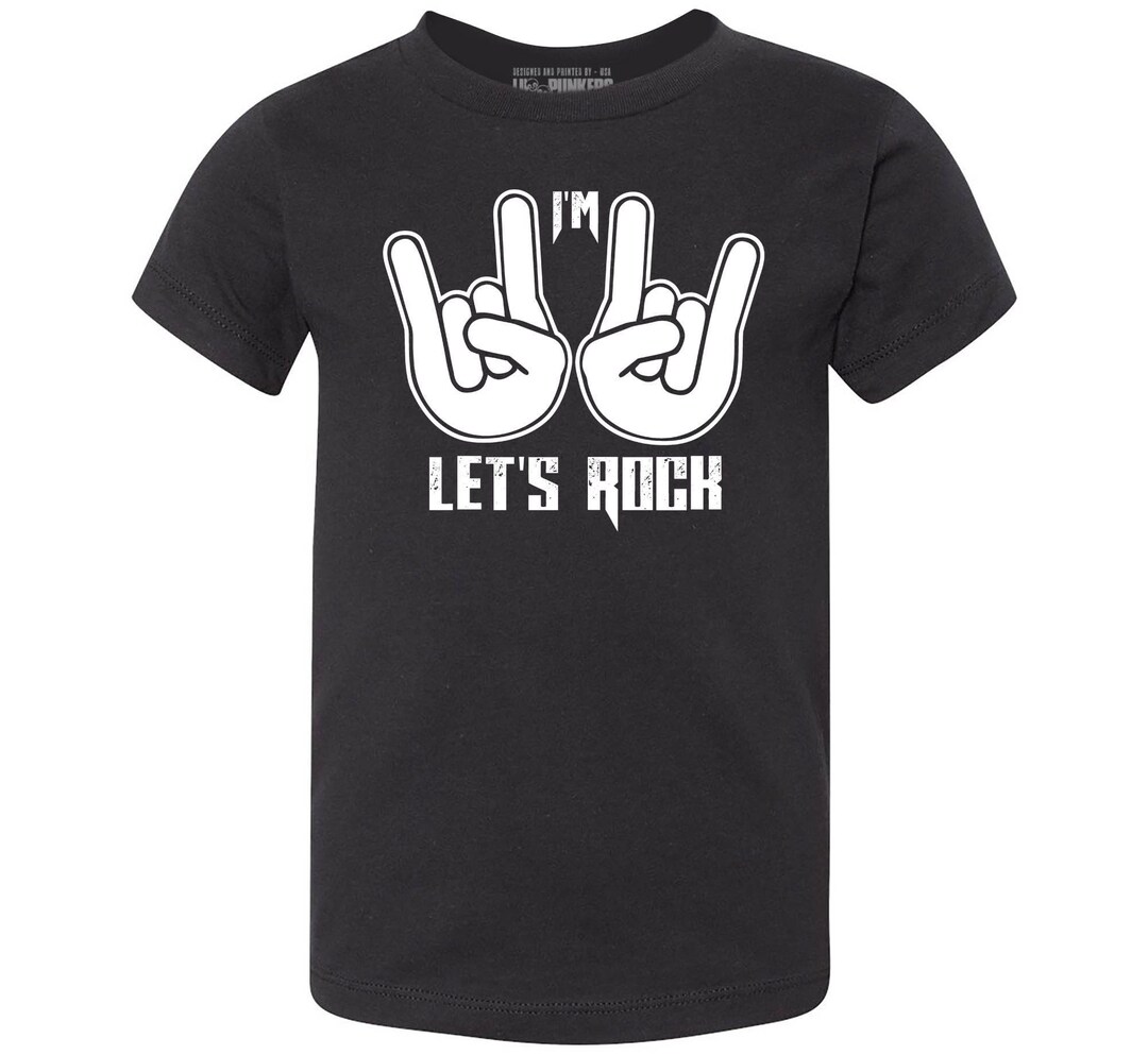 4th Birthday Shirt I’m 4 Let’s Rock Birthday T-shirt Personalized ...