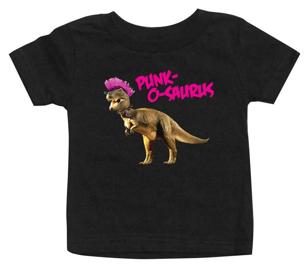 Punk T-rex Shirt Punk-o-saurs Tee Punk Rock Dinosaur T-shirt - Etsy