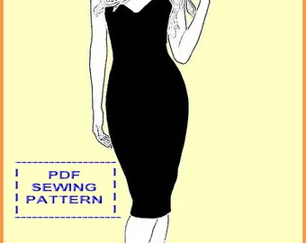 Pencil dress pattern | Etsy