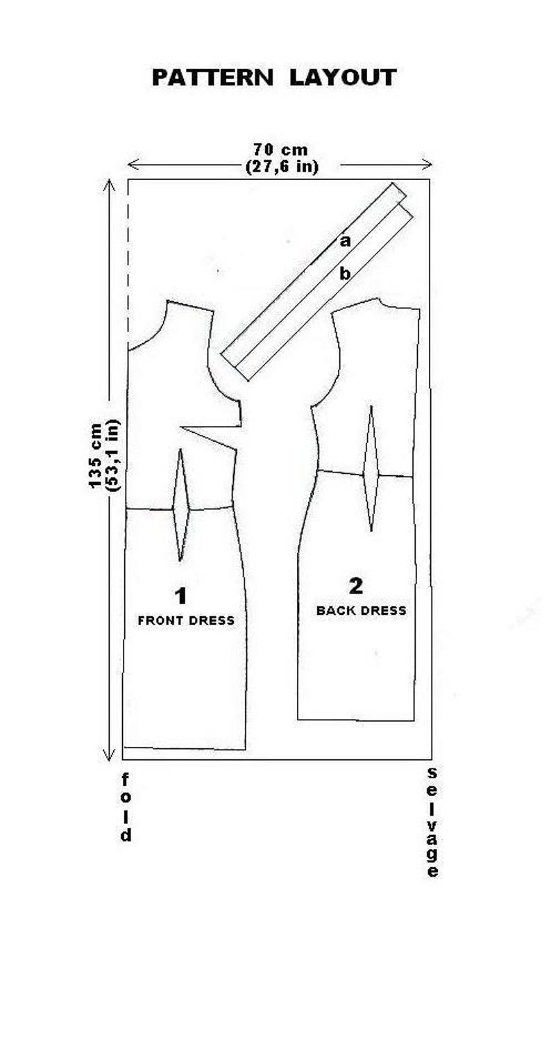 PDF Sewing Pattern Basic Sleeveless Dress With 3 Skirt | Etsy