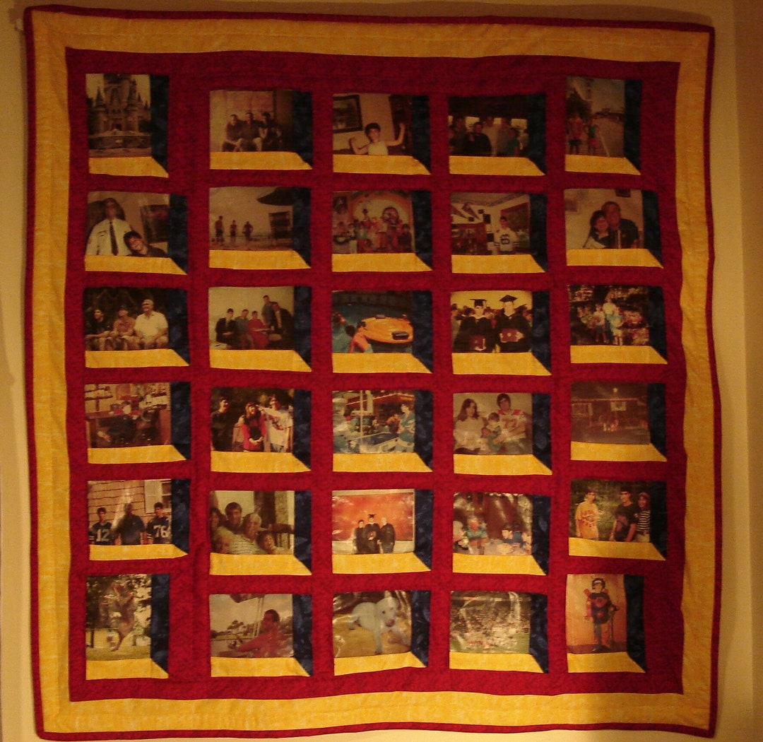 Photo Quilt - 26-30 Pictures - Etsy