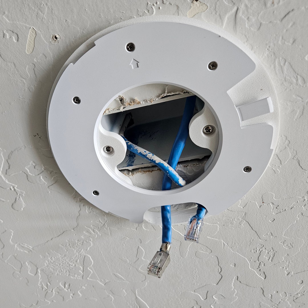 Access Point Single Gang Adapter and Identification Ring for Ubiquiti ...