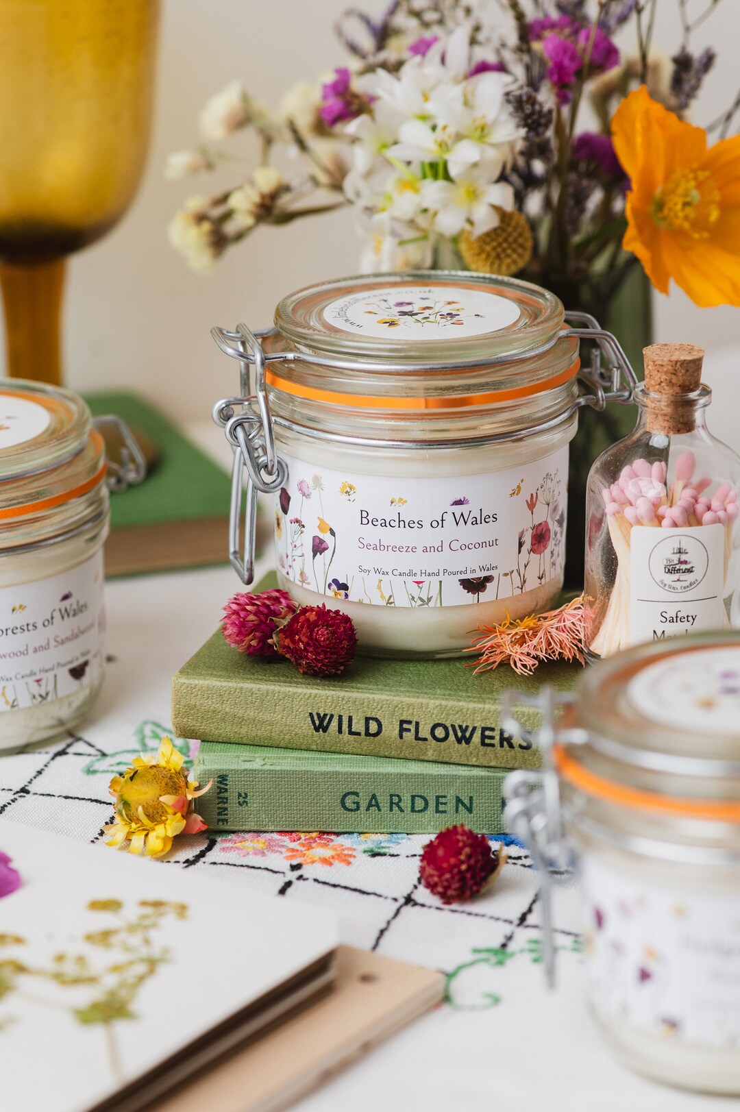 Beaches of Wales Candle. Seabreaze and Coconut Candle Le Parfait Jar ...