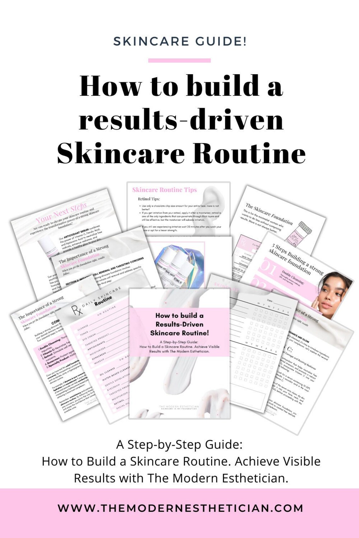 How to Build a Skin Care Routine Printable Guide. Skincare Planner, A4 ...